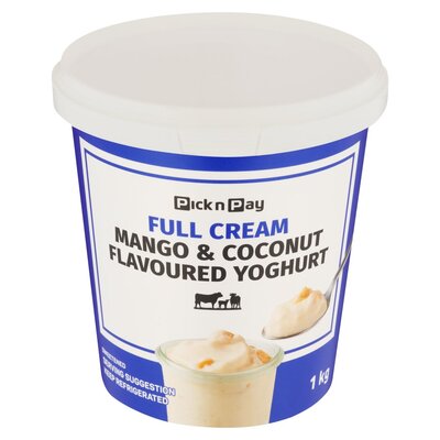 PnP Full Cream Mango & Coconut Flavoured Yoghurt 1kg | PnP