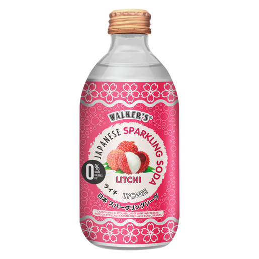 Walkers Lychee Japanese Spark Soda 290ml | PnP