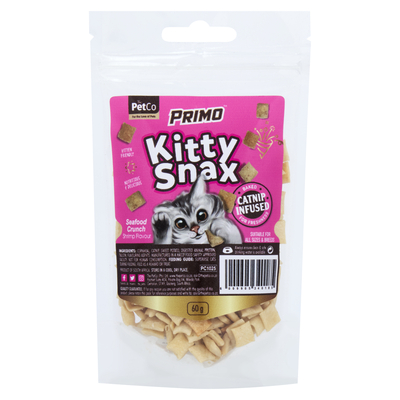 Petco Primo Seafood Crunch Shrimp Flavour Kitty Snacks 60g | PnP