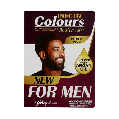 Inecto Naturals Passion Plum Hair Colour Cream for Men 14ml | PnP