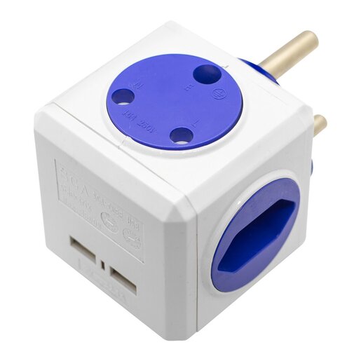 DIY Adaptor Cube 2 x USB White | PnP