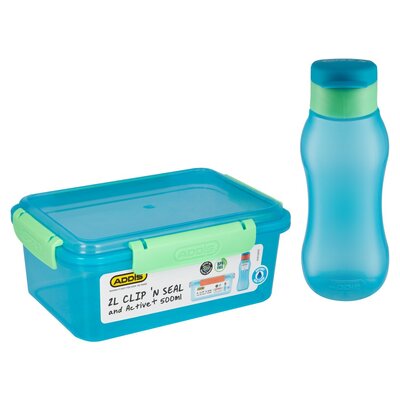 Addis Clip & Seal Lunchbox & Pink Bottle Combo 2L | PnP