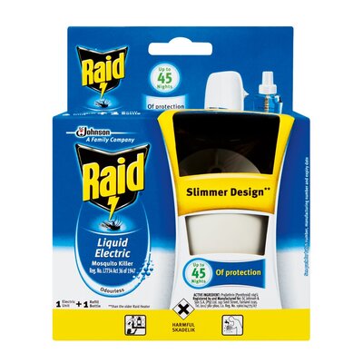 Raid Liquid Electric Odourless Mosquito Killer 3 Refills | PnP