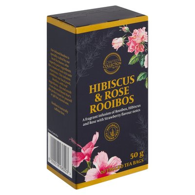 Crafted Collection Hibiscus & Rose Rooibos Teabags 20 Pack | Smart ...