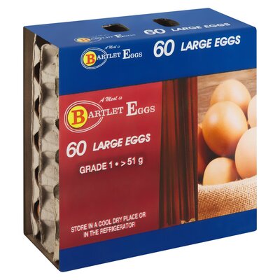 Bartlet Large Eggs 60 Pack | PnP