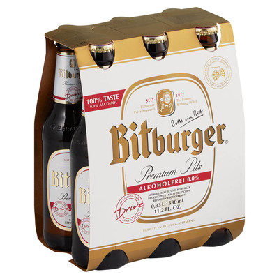 Bitburger Drive 0% 340ml x 6 | PnP