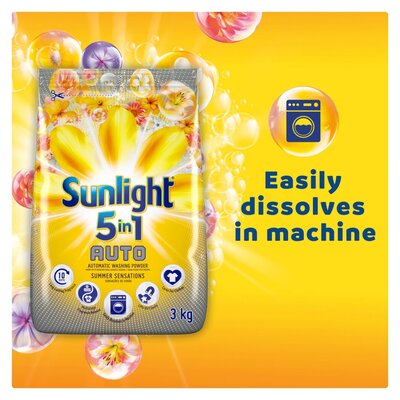 Sunlight Summer Sensations 5in1 Automatic Washing Powder 3kg | Smart ...