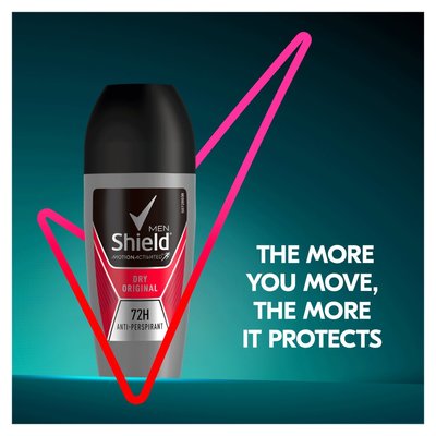 Shield Men Dry Original Antiperspirant Roll On Deodorant 50ml | PnP