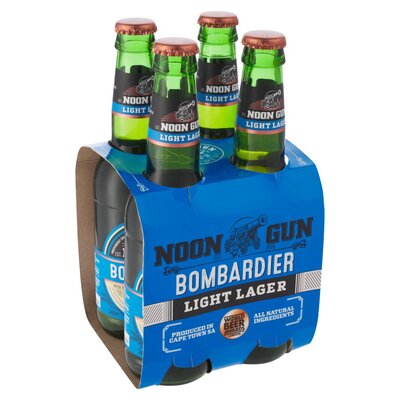 Noon Gun Bombardier Light Lager 340ml x 4 | PnP