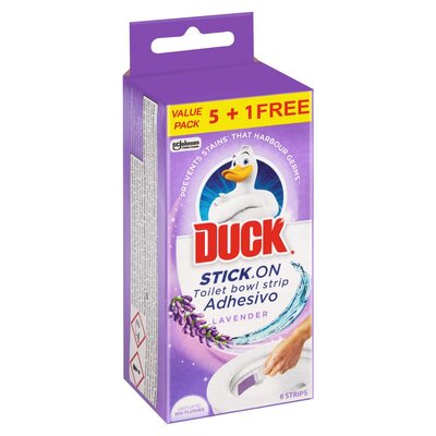 Duck Lavender Toilet Stick Ons 6 Pack | PnP