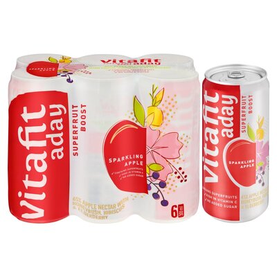 VitaFit Aday Sparkling Apple Drink Can 6 x 300ml | PnP