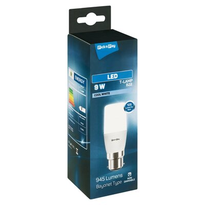 PnP 9w Bayonet Cap LED Stick T-Lamp 1 Pack | PnP