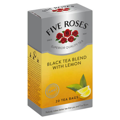 Five Roses Lemon Flavour Tea 20 Pack | PnP