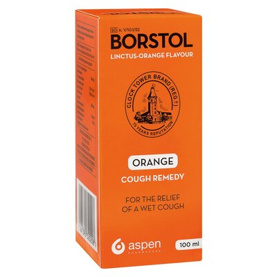 Borstol Linctus Orange Flavoured Cough Remedy 100ml | PnP