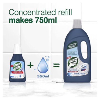 Handy Andy Ocean Fresh Concentrated Floor & Multipurpose Cleaner Refill ...