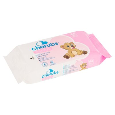 Cherubs Sensitive Fragrance Free Baby Wipes 64 Pack | PnP