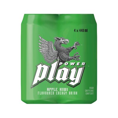 Power Play Energy Drink Apple Kiwi 4 x 440ml | PnP