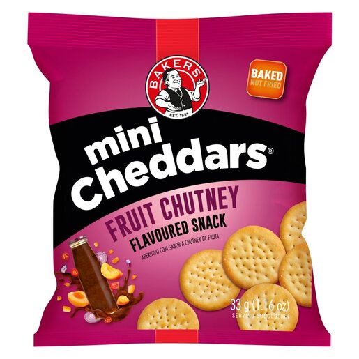 Bakers Fruit & Chutney Mini Cheddars 33g | Smart Price Specials | PnP Home