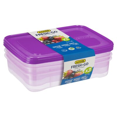 Addis Fresh & Go Food Storer Containers 3 x 1.6L | PnP