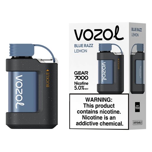 Vozol Blue Razz Lemon 5% Gear Rechargeable 7000 Puffs Disposable Vape | PnP