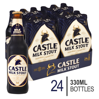 Castle Milk Stout Beer Can 24 x 500ml | PnP