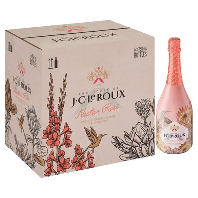 J C Le Roux Nectar Demi Sec Rose 750ml x 6 | PnP