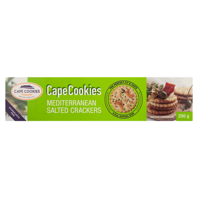 Cape Cookies SnackCrax Mediterranean Herb Crackers 200g | PnP