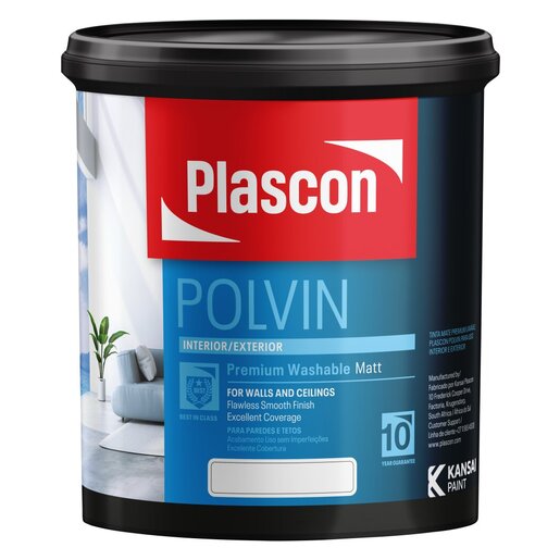 Plascon Polvin Super Acrylic White Paint 1L | Smart Price Specials ...