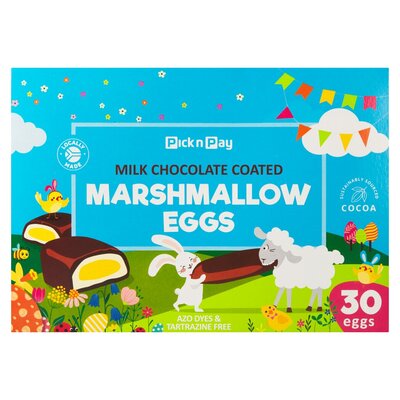 PnP Milk Chocolate Coated Marshmallow Eggs 30 Pack | PnP