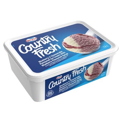 Country Fresh Blueberry & Cheesecake Ice Cream With Blueberry Syrup 1 ...