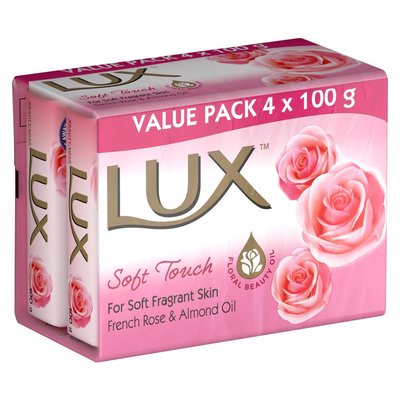 LUX Soft Touch Cleansing Bar Soap 4 x 100g | PnP