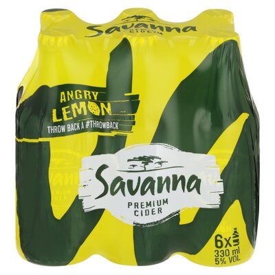 Savanna Cider Angry Lemon NRB 6 x 330ml | PnP
