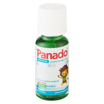 Panado Peppermint Flavour Infant Pain & Fever Drops 20ml | PnP
