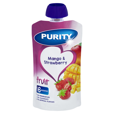 Purity Pouch Mango & Strawberry 110ml from 6 Months | PnP