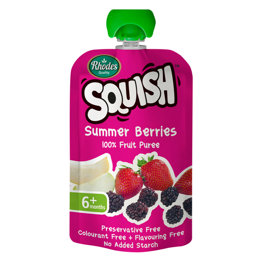 Rhodes Squish Summer Berries Fruit Puree 110ml | PnP