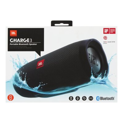 JBL Charge 3 Portable Bluetooth Speaker Black - OH4380 | PnP