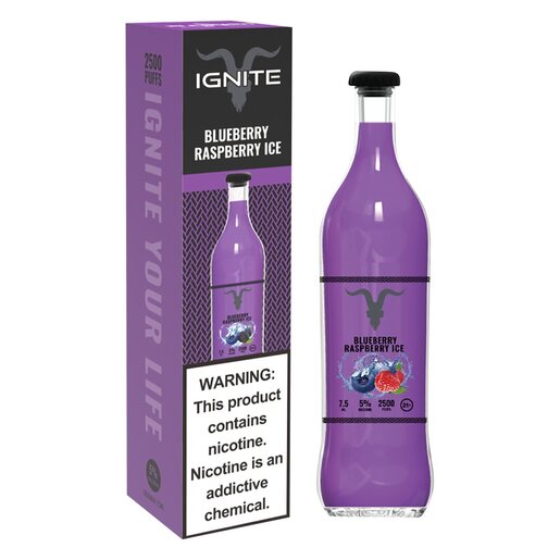 Ignite Blueberry Raspberry Ice 5% 2500 Puffs Disposable Vape | PnP