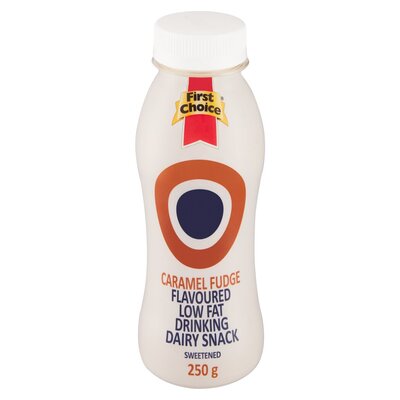 First Choice Low Fat Caramel Fudge Dairy Snack Drinking Yoghurt 250g | PnP
