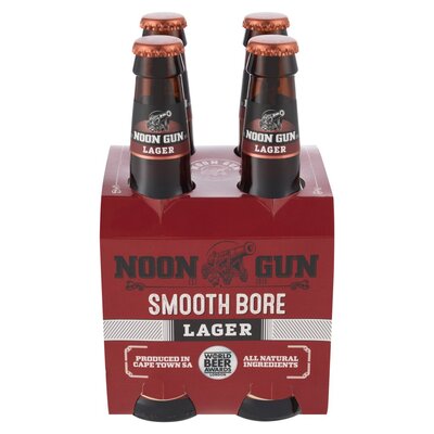 Noon Gun Smooth Bore Lager 340ml x 4 | PnP