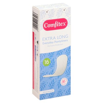 Comfitex Pantyliners X Long Unscented 16 Pack | PnP