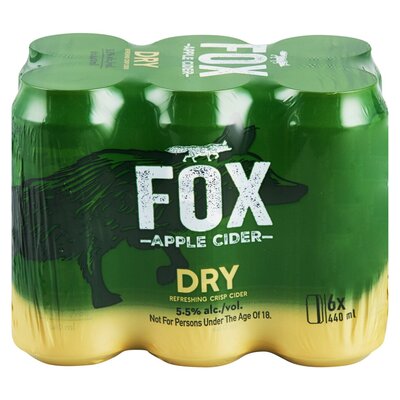 Fox Apple Cider Can 6 x 440ml | PnP