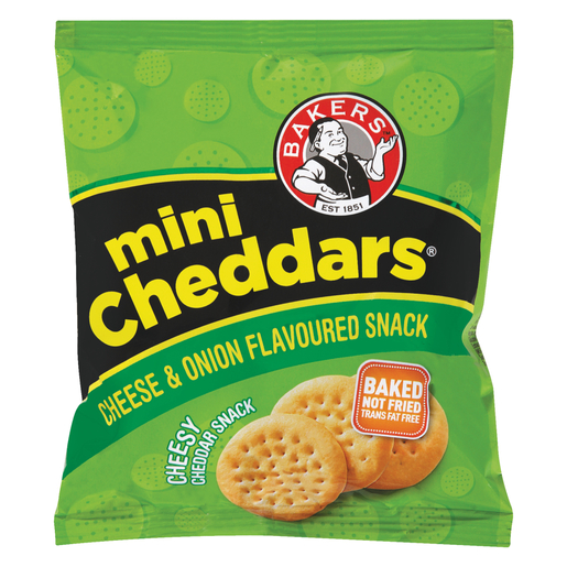 Bakers Cheese & Onion Mini Cheddars 33g | PnP