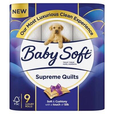Baby Soft White 2 Ply Toilet Paper 9 Pack | PnP