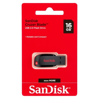SanDisk Cruzer Blade USB Flash Drive 16GB | PnP