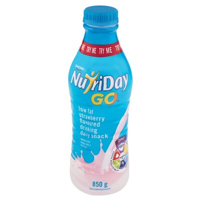 Danone Nutriday Go Strawberry Flavoured Low Fat Drinking Dairy Snack ...