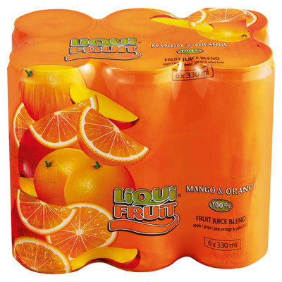 Liqui-Fruit Mango Orange Juice Can 330ml x 6 | PnP