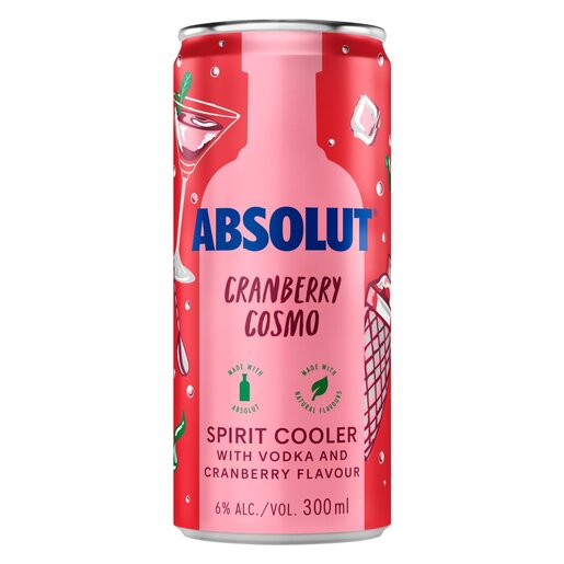 Absolut Cranberry Cosmo Spirit Cooler 300ml | PnP