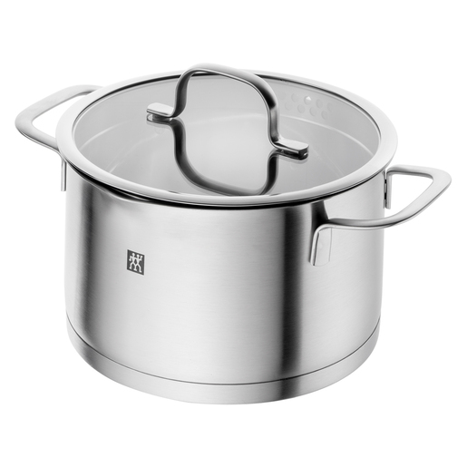 Zwilling Trueflow 20cm / 3.5L Stainless Steel Stock Pot With Glass Lid ...