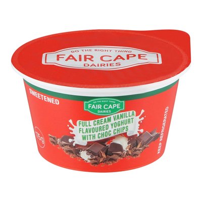 Fair Cape Vanilla & Choc Chip Yoghurt 175g | PnP