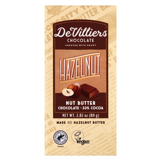 De Villiers Hazelnut Nut Butter Chocolate Slab 80g | PnP